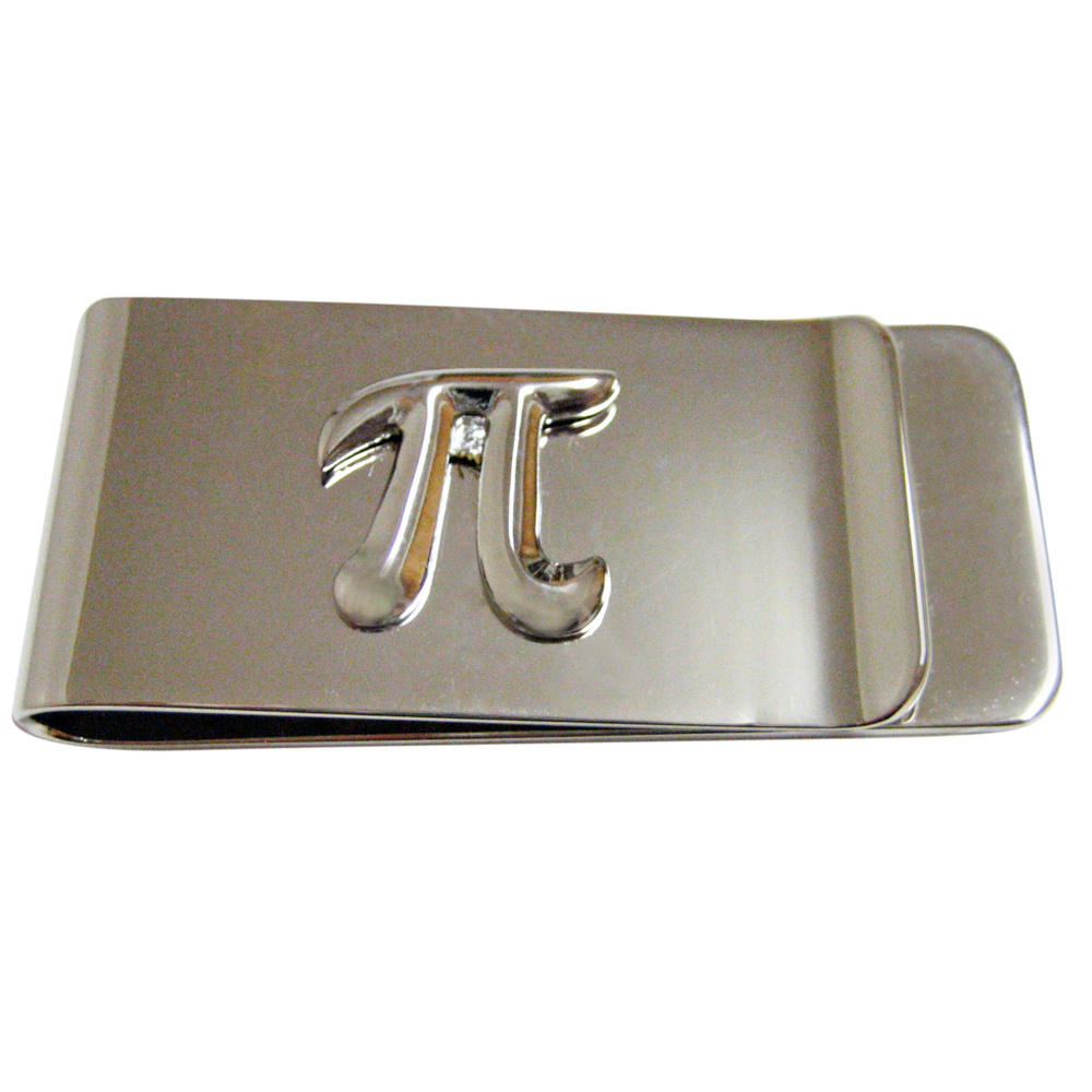 Mathematical Pi Symbol Money Clip - Gem